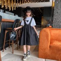 China Girls Suit Summer Round Collar T-Shirt Net Gauze Skirt Fashionable Two Sets for sale