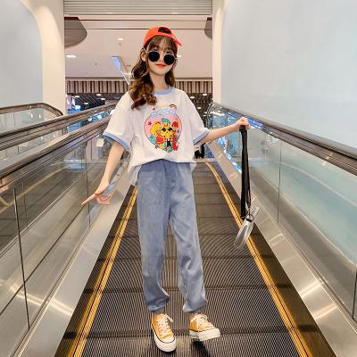 China Pure Cotton material Girls Summer T-Shirt New Foreign Style for sale
