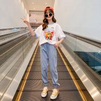 China Pure Cotton material Girls Summer T-Shirt New Foreign Style for sale