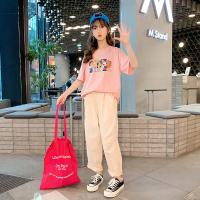 China White Girls Summer Pure Cotton Long T-Shirt New Foreign Style for sale