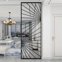 China Indoor Black Decorative Screens Panel 1.5 -3mm Thick Star Line Design for sale
