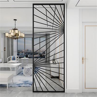 China Indoor Black Decorative Screens Panel 1.5 -3mm Thick Star Line Design for sale