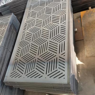China Cube Design Laser Cut Decorative Screens Galvanized Steel / Aluminum / Corten Steel for sale
