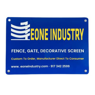 China Temporary Chain Link Aluminum Fence Signs 13