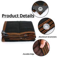 China 50% UV Block 1.8m X 50m Privacy Fence Shade Cloth With Eyelets for sale