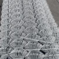 China Silver Galvanised Chain Link Fence 8 Ft X 50 Ft 11.5ga Eone Compacted for sale