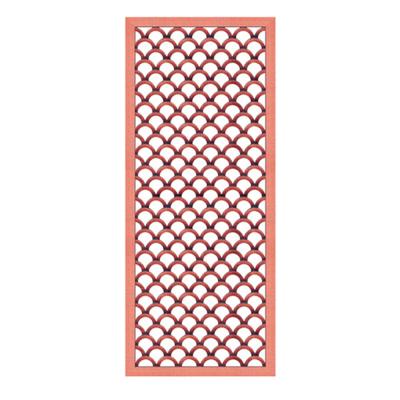 China Sea Waves Design Laser Cut Metal Garden Panels Decorative Screens Anti UV for sale