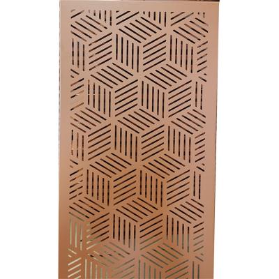 China Customized Color Laser Cut Decorative Metal Screens Fence Panels for sale