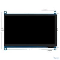 China 7in Raspberry PI TFT Display Touchscreen 6 O'Clock Viewing for sale