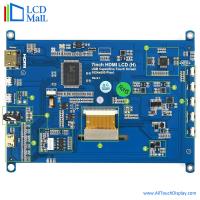 China 7 Inch HDMI TFT Display 1024*600 Dots HDM Interface 6 O'Clock Viewing for sale