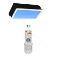 China 600×300mm Smart Artificial Skylight with Tuya App Control and Circadian Rhythm Lighting for sale