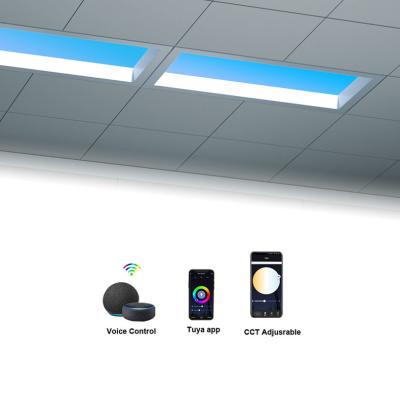 China 600×300mm LED Ceiling Panel Light with Circadian Rhythm Lighting and Smart Control for sale