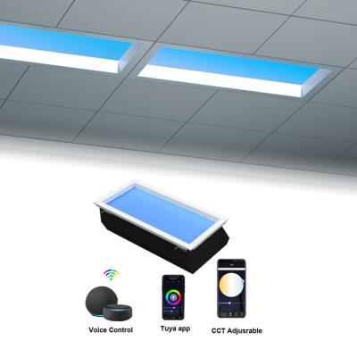 China 40W LED Ceiling Light Panel with Adjustable Color Temperature, Brightness, Smart App & DIY Modes for sale