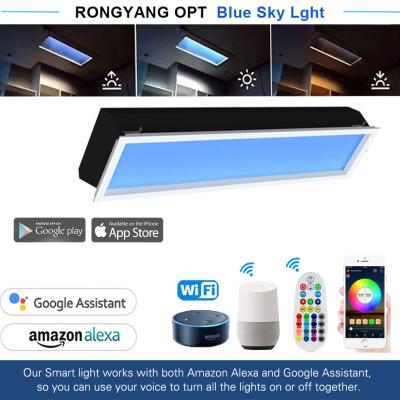 China RYOPT D-3001200 LED Fake Skylight 80W 4000 Lumens Smart App Remote Control DALI-2 Zigbee for sale