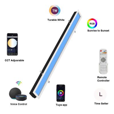 China 40W 2000LM LED Ceiling Panel Light H86mm Simulated Natural Sky Blue Therapy Lamp for sale