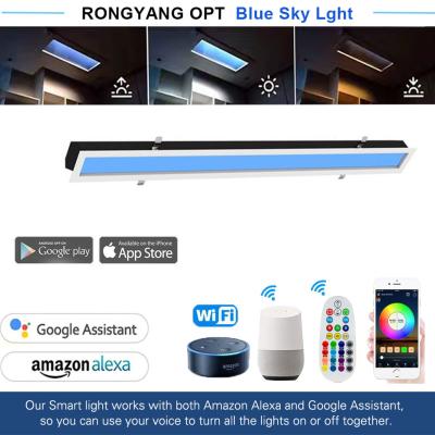 China Smart 40W LED Ceiling Panel Light 2000LM AC100-240V Remote App Control Skylight for sale