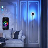 China 24V DC Smart Corner Floor Lamp with RGB Color Changing, 24W 1500 Lumens, Voice Control for Alexa & Google Home for sale