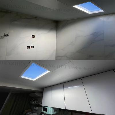 China 120x60cm Smart LED Skylight Panel with 8000lm Output, 2200K-7800K CCT, Alexa & Tuya Control for sale