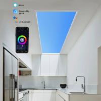 China 60x60 Artificial LED Skylight 100W with 6500K CCT and Voice Control for Commercial Lighting for sale