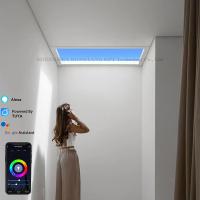 China CRI 90 50W Artificial Skylight Panel 1200x600mm with 2700K-6500K Color Changing Virtual Sunlight for sale