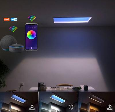 China CRI 90 6000lm Artificial Sunlight Panel 110VAC with Circadian Rhythm 2200K-7800K for Office Lighting for sale