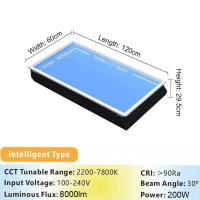 China 1/8 Inch Artificial Skylight Panel with 90% Light Transmission and Tuya Smart Control - 1135x125mm Opening for sale