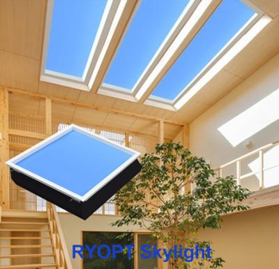 China Customizable Artificial Skylight 600x600mm 75W Smart Control Faux Skylight Panel for sale