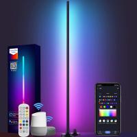 China Nordic Modern Smart RGB LED Floor Lamp 50 Inch with WiFi Alexa Voice Control 16 Million Colors 12W for sale
