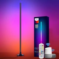 China CCT 2500K-6500K RGB Corner Floor Lamp with Dimmable Color Changing LED and Remote Control for sale