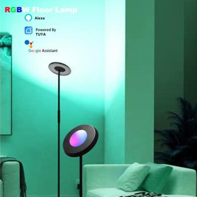 China 24W Smart LED RGB Corner Floor Lamp with Tuya Alexa WiFi Control - 69 Inch Height, 1550 Lumen Output for sale