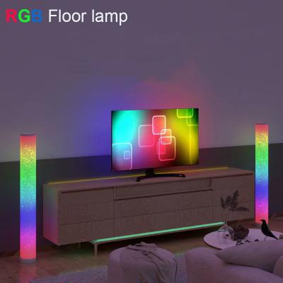 China Dimmable Standing RGB Corner Floor Lamp 44.5×14×14cm with 16 Million Colors, 20W Smart App Control for sale