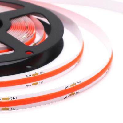 China Waterproof CRI 90 RGB COB LED Strip 3000K 630LED/M 10mm Width 18W 24V for Professional Lighting for sale