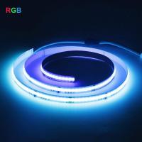 China 3000K 5000K RGB COB LED Strip 12V 24V 10mm Width with 2800 MCD Brightness and IP68 Rating for sale