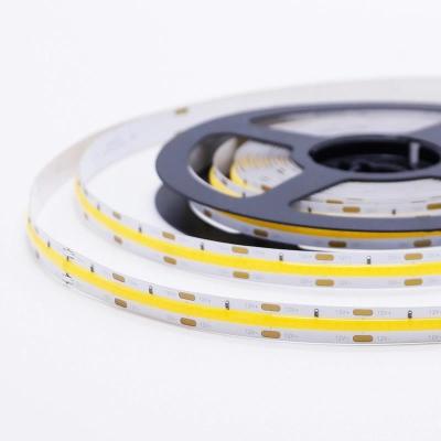 China 2mm Thickness COB LED Strip Light 480 LEDs/m 90 CRI IP65 Flexible Tape for Home Decoration for sale