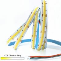 China COB CCT 2500K-6500K Dimmable LED Strip Light 10mm Width 608 LEDs/meter IP20/IP65 for sale