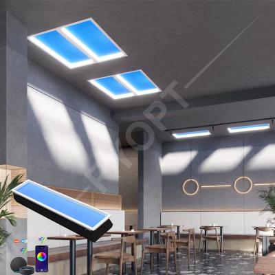 China Durable 4000LM Cloud Ceiling Light Panel with Remote Control - 1200x300mm LED Skylight for Indoor Natural Lighting for sale