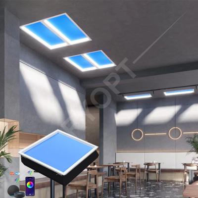 China 60x60cm Sky Effect LED Panel with 3000-4000 Lumens, 6500K Daylight Simulation and Alexa Voice Control for sale
