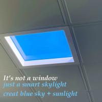 China LED Artificial Skylight Panel 150W 2100-7000K Tuya WiFi BT for 8-10 sqm Area for sale