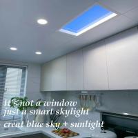 China CCT 2000K-8000K LED Ceiling Panel Light with Tuya Control CRI 95 - 4000 Lumen Artificial Skylight 47.48x12.05 Inch for sale