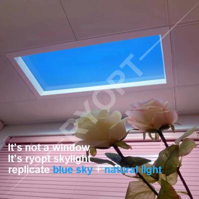 China 120x30cm Artificial Skylight Panel with 2200K-8000K Color Temperature and IP58 Waterproof Rating for sale