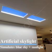 China 120x30cm Artificial Skylight Panel with Circadian Lighting Technology - 1800K-10000K CCT, 95 CRI, IP65 Rated for sale