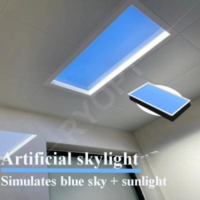 China 50W Artificial Sunlight LED Faux Skylight Panel with 2200K-8000K CCT and Tuya WiFi Smart Control for Circadian Rhythm Lighting for sale