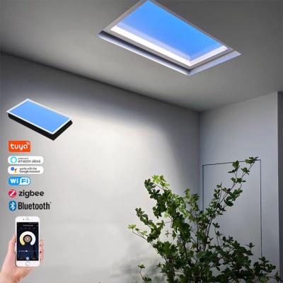 China Artificial Daylight Faux Skylight Lighting 2200K-8000K CCT Dimmable 2000Lm Tuya Smart WiFi IP65 for sale