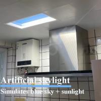 China 600×600 Artificial LED Skylight with Tuya Smart Control 6500K Sunlight Simulation for Indoor Spaces for sale