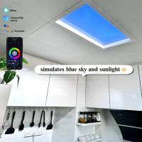 China 18kg Artificial LED Skylight Panel 300W 140° Wide Light Coverage Aluminum Alloy for sale