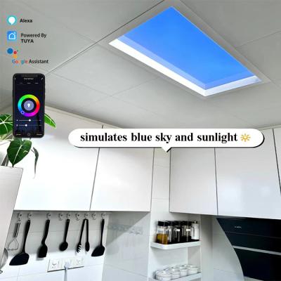 China 18kg Artificial LED Skylight Panel 300W 140° Wide Light Coverage Aluminum Alloy for sale