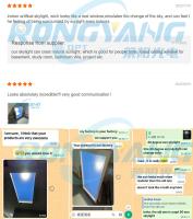 China RYOPT Artificial Skylight LED Ceiling Light 500W 7800K CCT with Tuya Alexa Smart Control System for sale