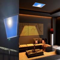 China Smart Tuya Slim Artificial Skylight LED Blue Sky Ceiling Panel 1.2 m² 7800K 8000-10000lm for sale