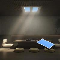 China 15×15cm Fake Skylight Panel with 8000 Lumen Rayleigh Scattering LED Lighting - 70,000 Hour Lifespan for sale
