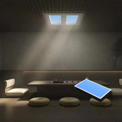 China 15×15cm Fake Skylight Panel with 8000 Lumen Rayleigh Scattering LED Lighting - 70,000 Hour Lifespan for sale